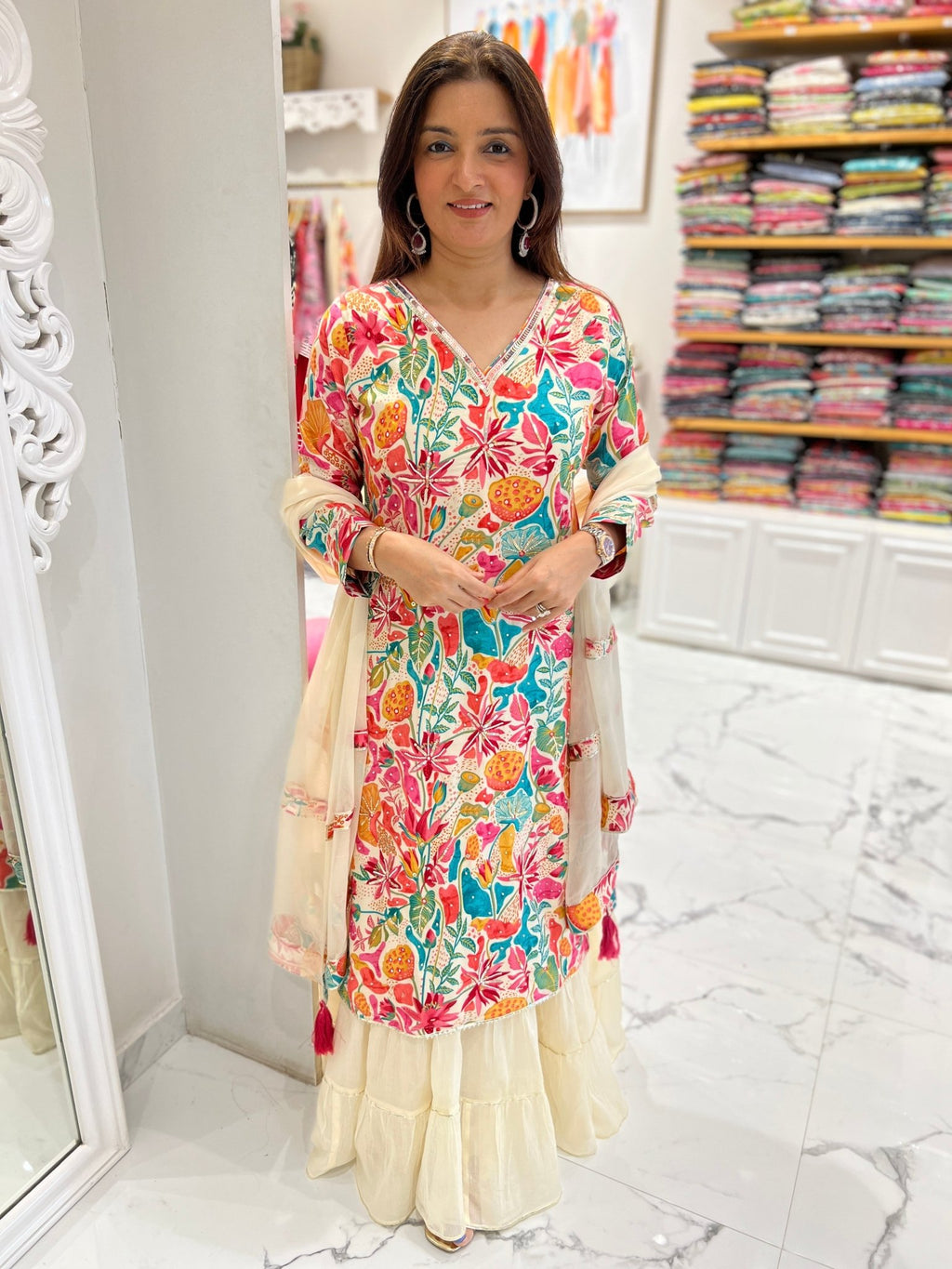 Floral Indian One Piece – Preetibora