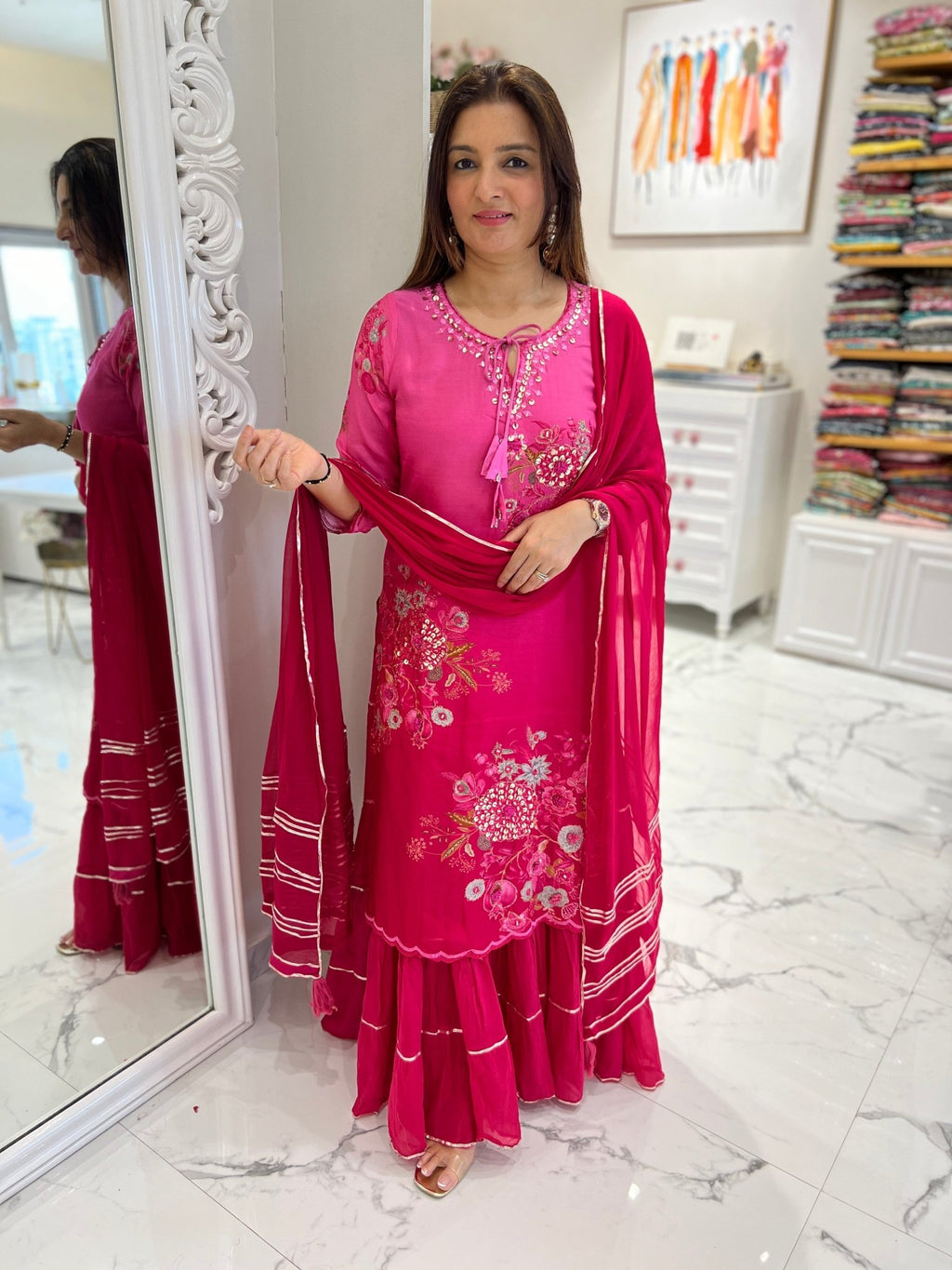 Ombré Indian One Piece – Preetibora