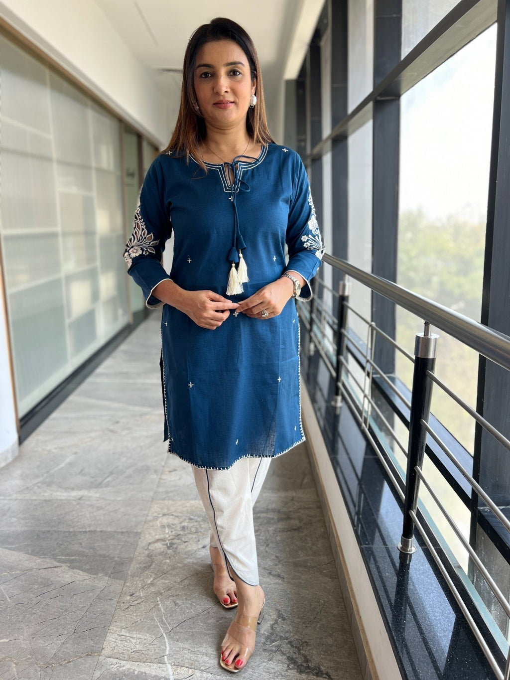 Cutwork Tulip Coord Set – Preetibora