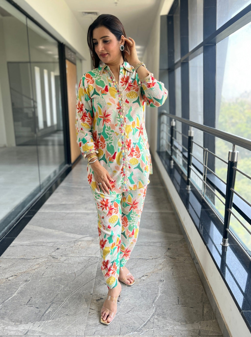 Floral Thread and Shell Work Coord – Preetibora