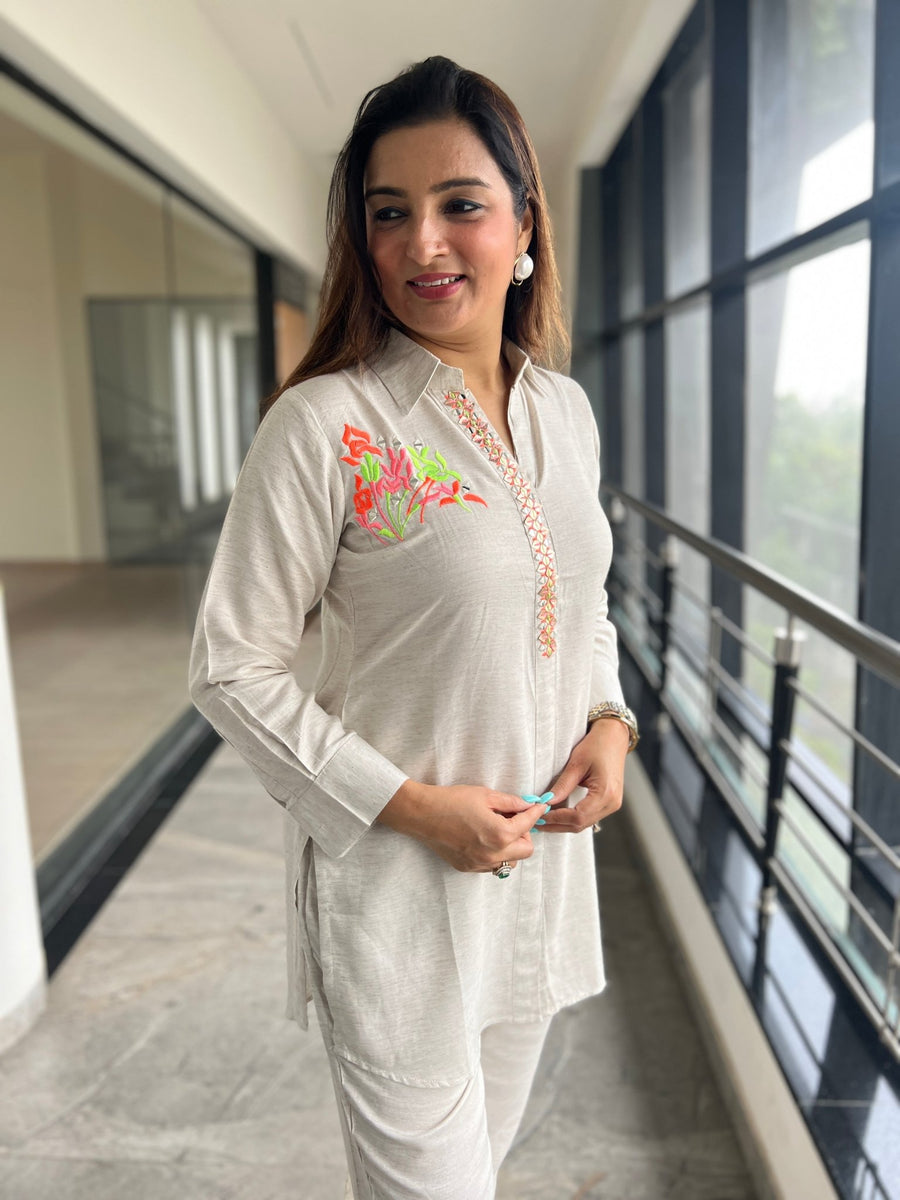 Neon Linen Cotton Coord Set – Preetibora